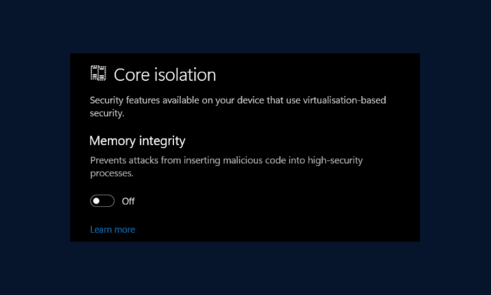 6 Fixes for "Memory Integrity is Turned Off" Error in Windows 10/11