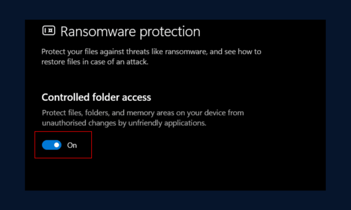 How to Enable Ransomware Protection in Windows 11