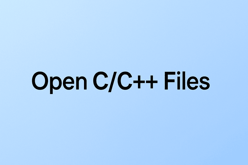 How to Open C and C++ Files (View, Edit & Convert) – Tech4Fresher